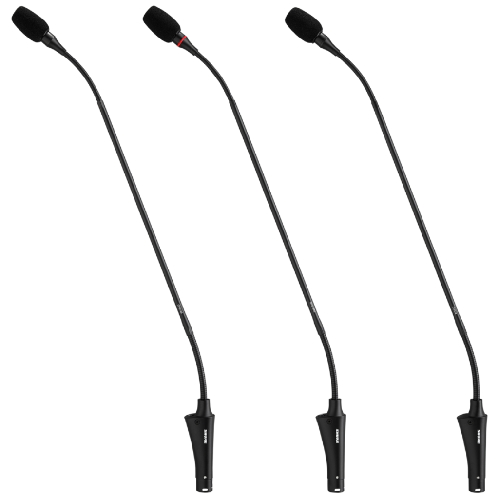 SHURE CVG18-B/C Gooseneck Condenser Microphone, 18-Inch, Inline Pre-Amp ...